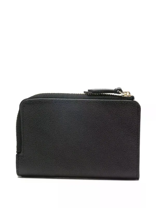 Emporio Armani Zip Leather Wallet - Black