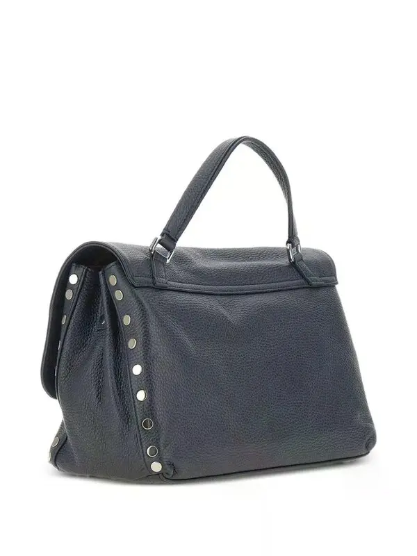 ZANELLATO Small Postina Hammered Studs Top-handle Bag - Blue