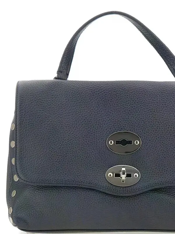 ZANELLATO Small Postina Hammered Studs Top-handle Bag - Blue