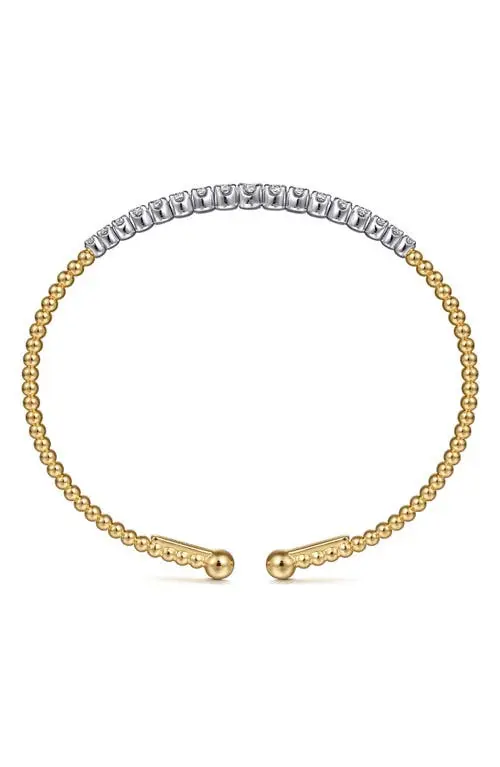 GABRIEL & CO. Graduated Diamond Beaded Cuff Bracelet