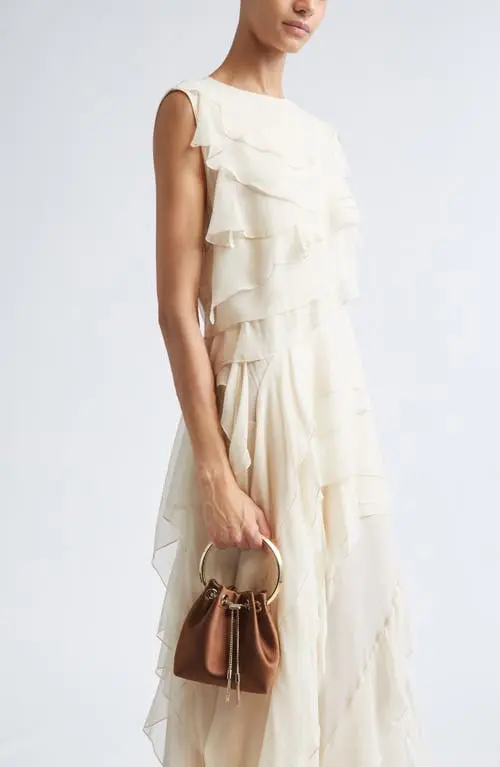 JIMMY CHOO Bon Bon Sequin Mesh Pouch