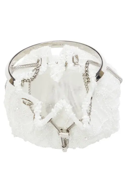JIMMY CHOO Bon Bon Sequin Mesh Pouch