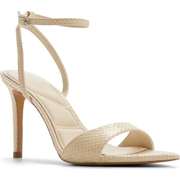 Aldo Leandra Ankle Strap Pointed Toe Sandal - Cream