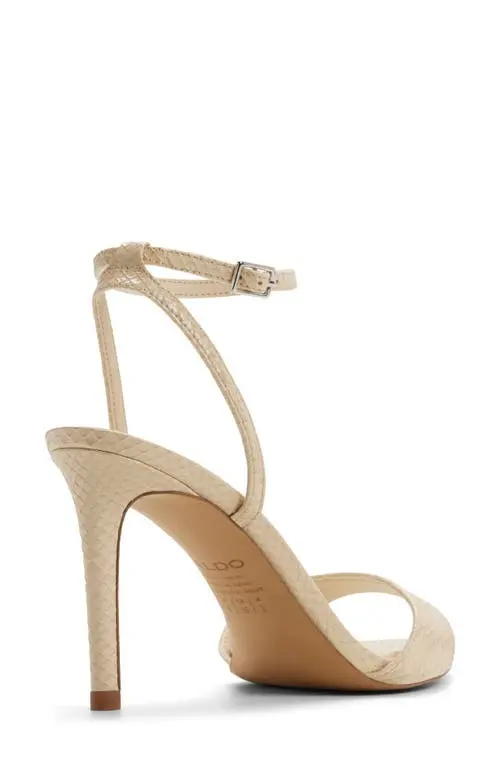 Aldo Leandra Ankle Strap Pointed Toe Sandal - Cream