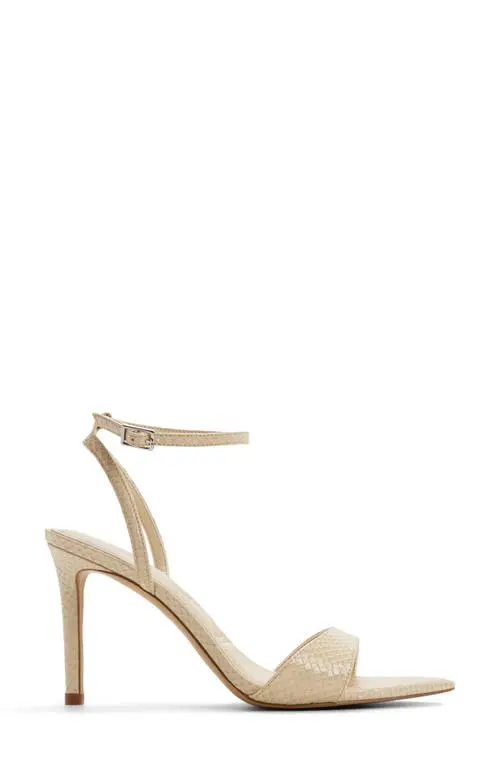 Aldo Leandra Ankle Strap Pointed Toe Sandal - Cream