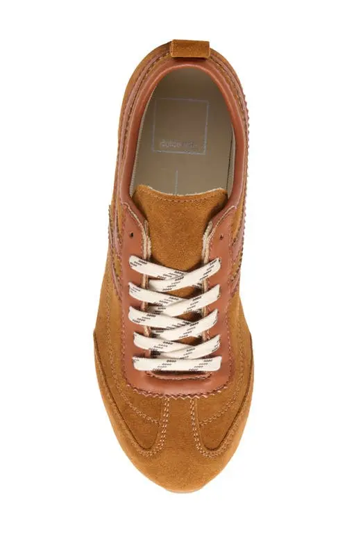 Dolce Vita Viper Low-top Sneaker - Cognac Suede