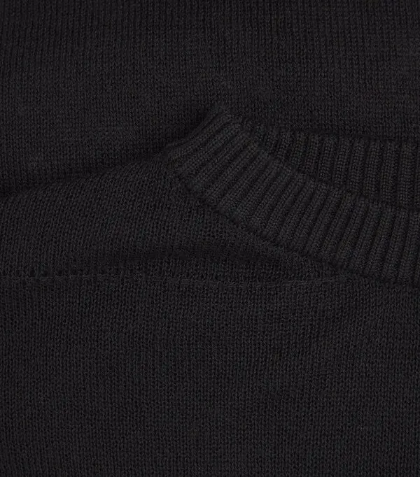Rick Owens Wool Temple Sheer Sweater