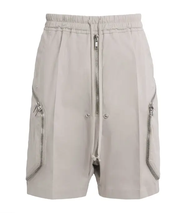 Rick Owens Heizer Bela Cargo Shorts - White