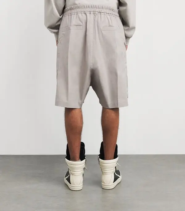 Rick Owens Heizer Bela Cargo Shorts - White