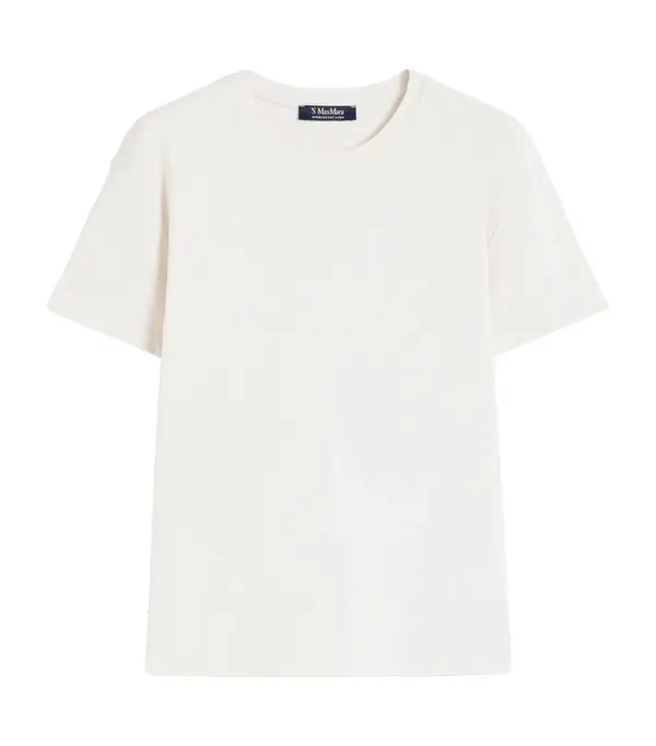 Max Mara Cotton Logo T-shirt - Beige