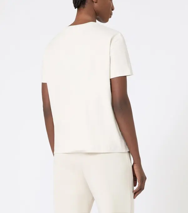 Max Mara Cotton Logo T-shirt - Beige