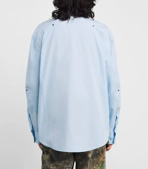 Off-White Cotton Poplin Embroidered Shirt