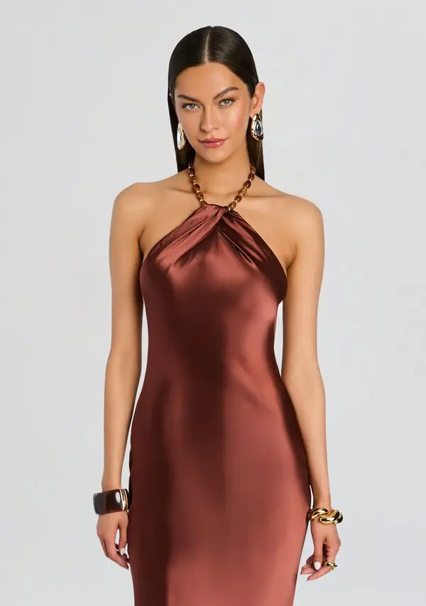 Retrofete Anat Dress - Chestnut