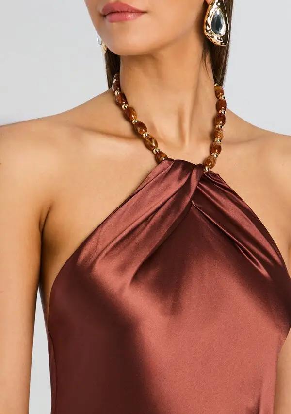 Retrofete Anat Gown - Chestnut
