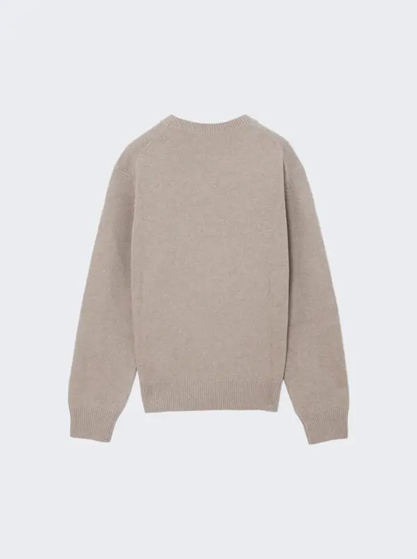 Loewe Wool Sweater With Anagram Embroidery - Sand