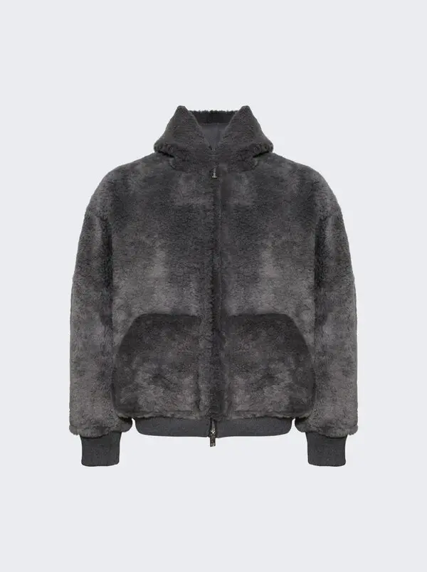 Alexander Wang Zip-up Shearling Hoodie