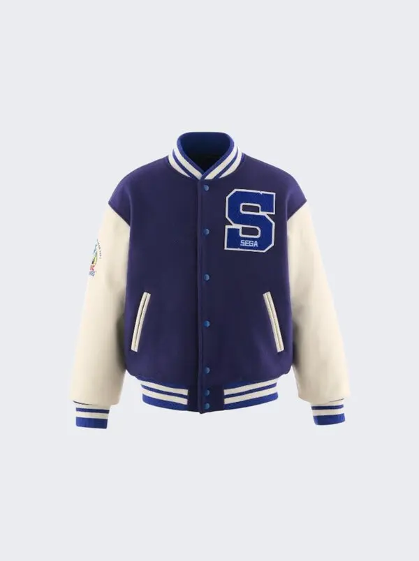 SAINT MXXXXXX X Sega Varsity Jacket - Blue