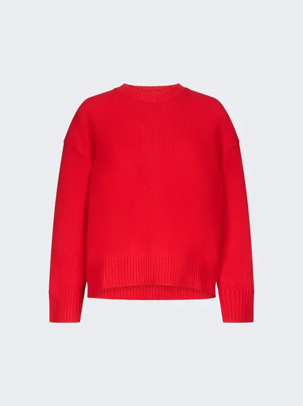 Loulou De Saison Bruzzi Boxy Cashmere Sweater - Red