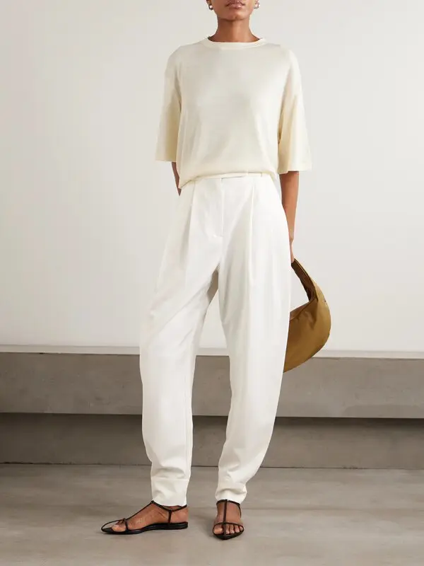 RÓHE Wool-blend Twill Wide-leg Pants