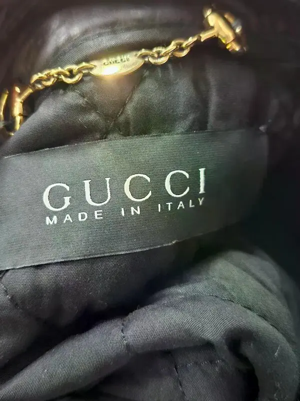 Gucci Monogram Leather Biker Jacket