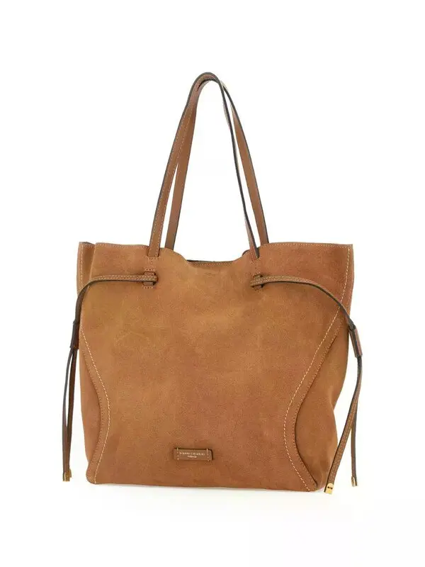 GIANNI CHIARINI Violette Suede Shoulder Bag - Brown