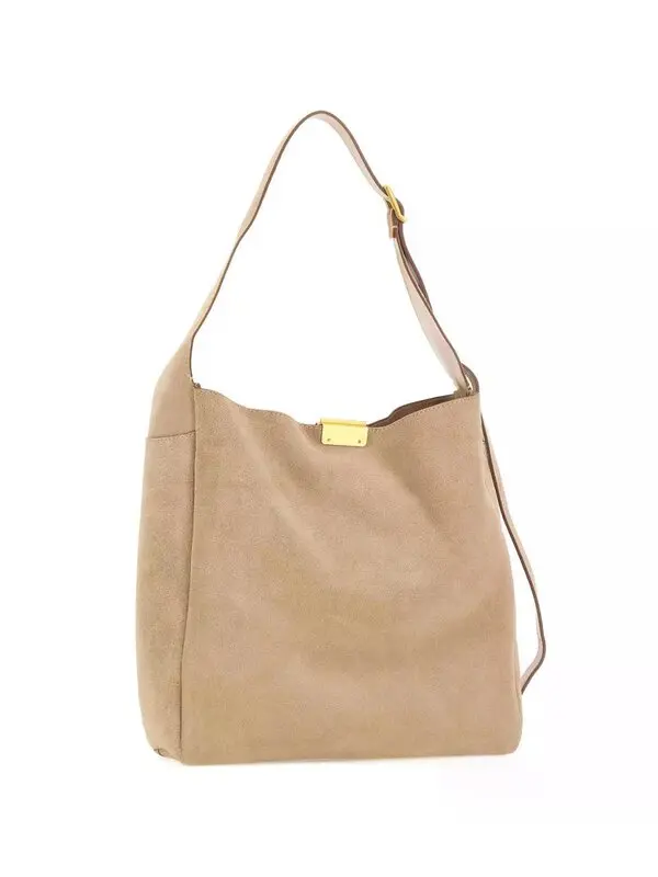 GIANNI CHIARINI Medium Luz Suede Shoulder Bag