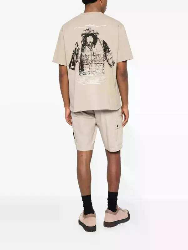Stone Island Logo-print T-shirt - Neutrals