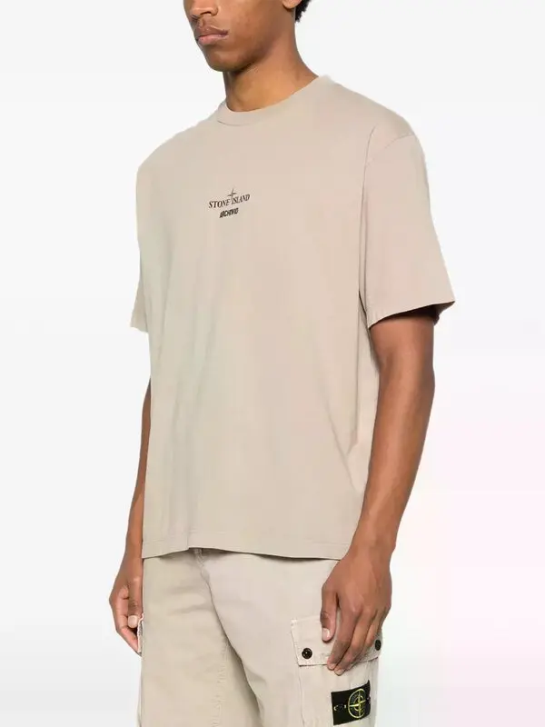 Stone Island Logo-print T-shirt - Neutrals