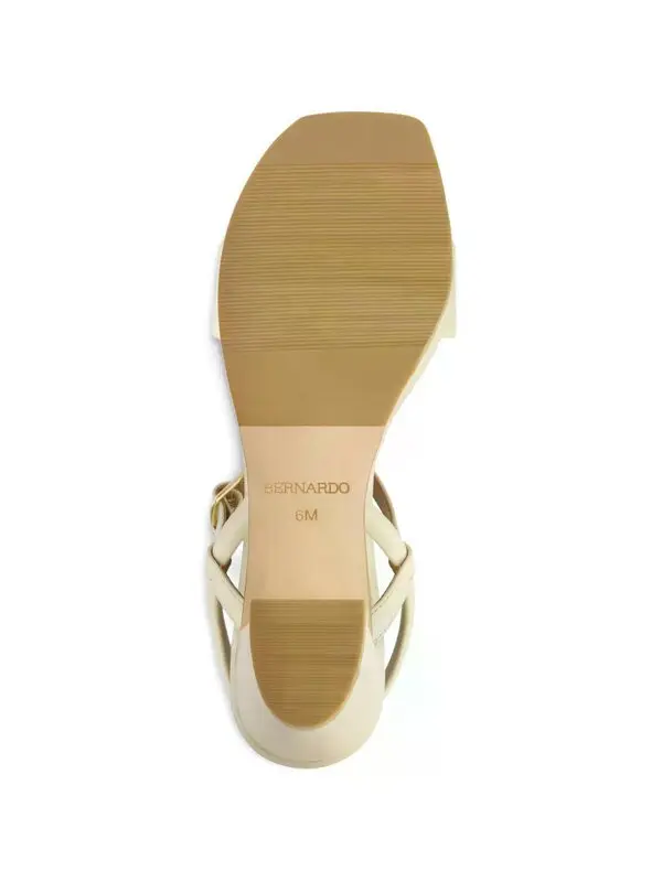 Bernardo Platform Buckle Sandals - Neutrals