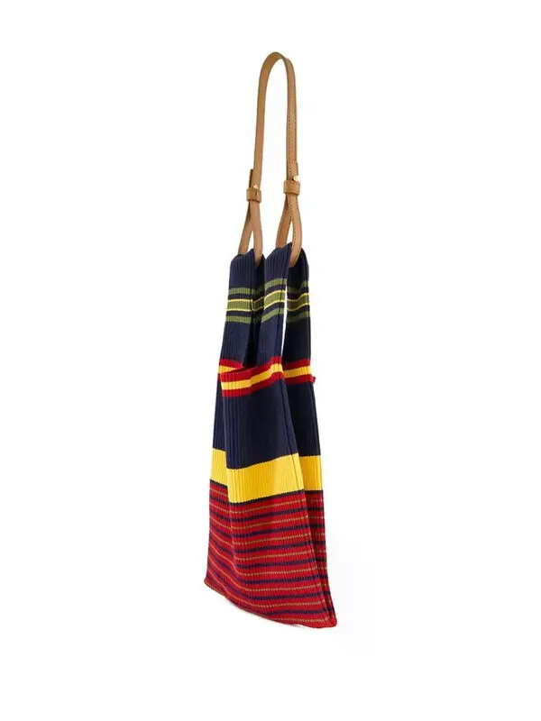 PAULA Striped Knitted Tote