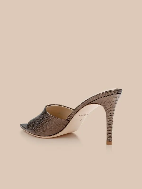 L'Agence Lolita Leather Open-toe Mule