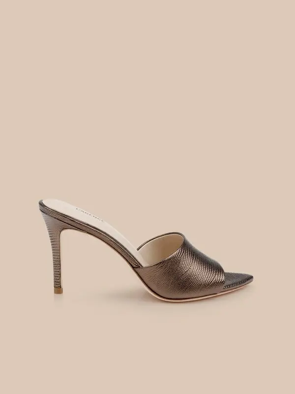 L'Agence Lolita Leather Open-toe Mule