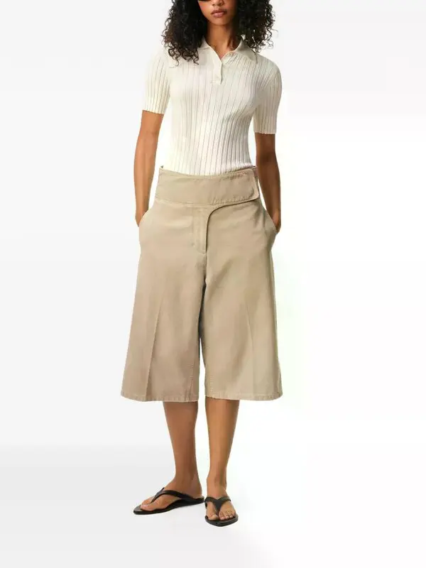 AMI Paris Cotton Belted Bermuda Shorts