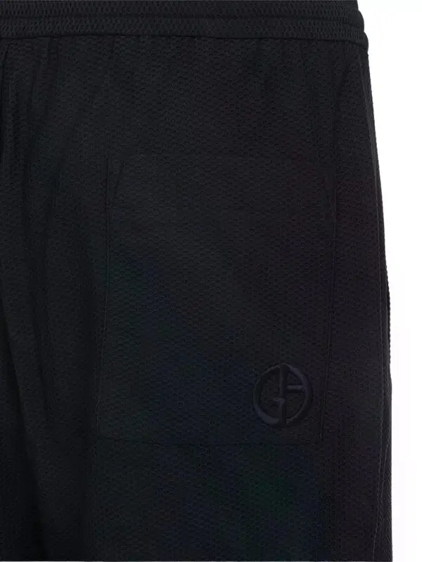 Giorgio Armani Textured Logo Trousers