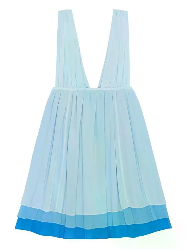 GANNI Layered V-neck Mini Dress