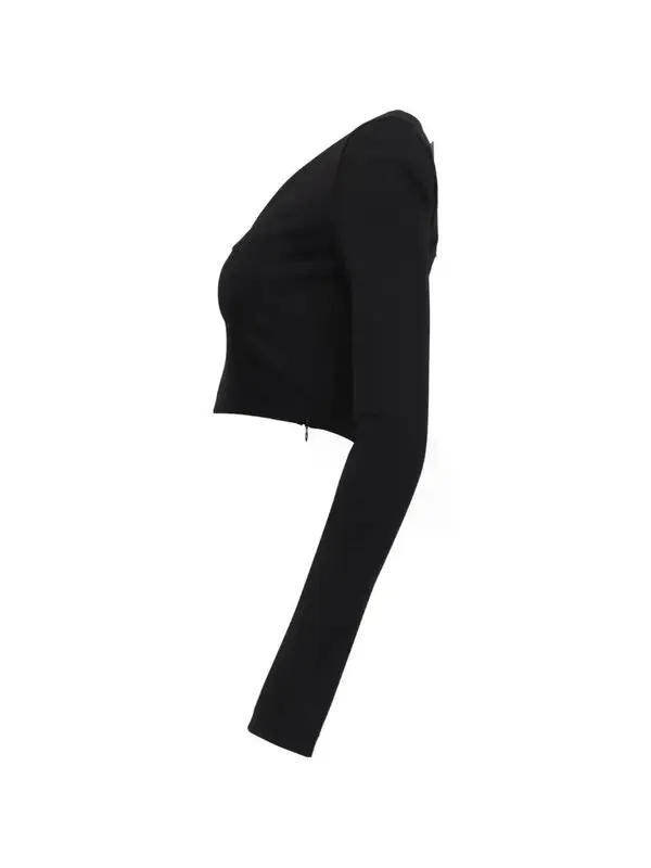 Givenchy Long Sleeve Crop Top