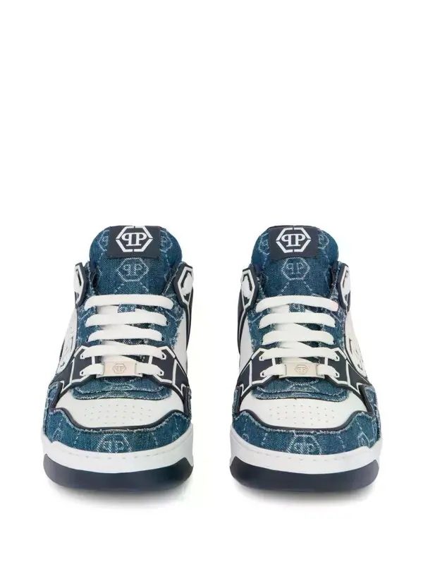 Philipp Plein Moonwalker Lace-up Sneakers - Blue