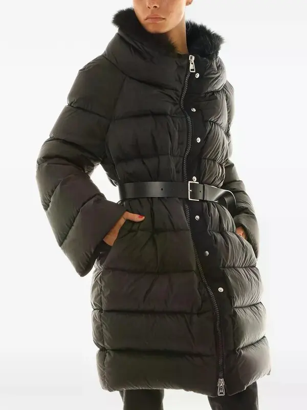 Ermanno Scervino Textured-trim Belted Coat
