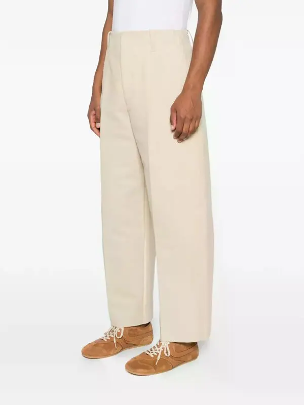 Jacquemus Beige Cotton Canvas Pastro Trousers - Neutrals