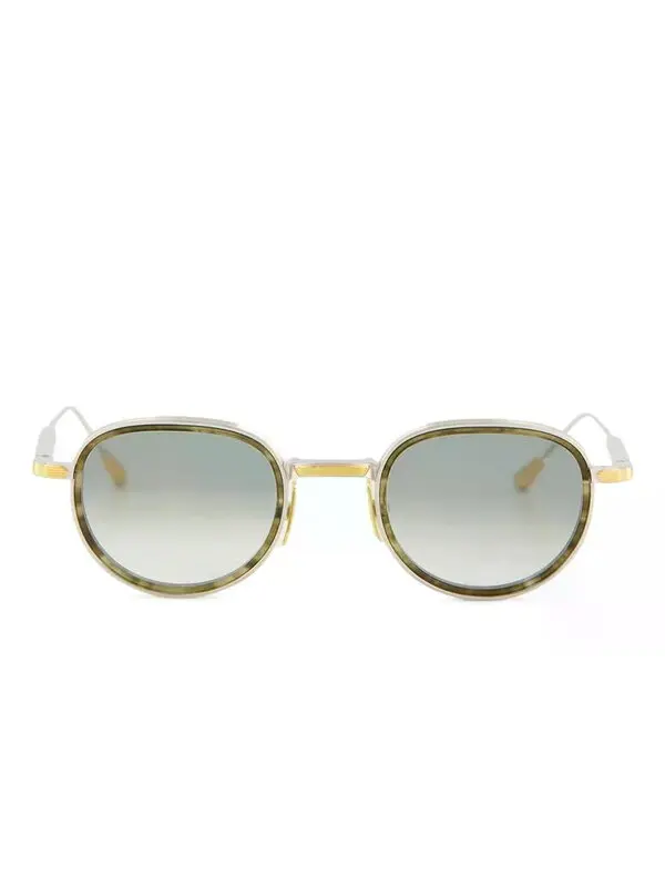 LUNETTERIE GÉNÉRALE Panache Round Sunglasses - Silver