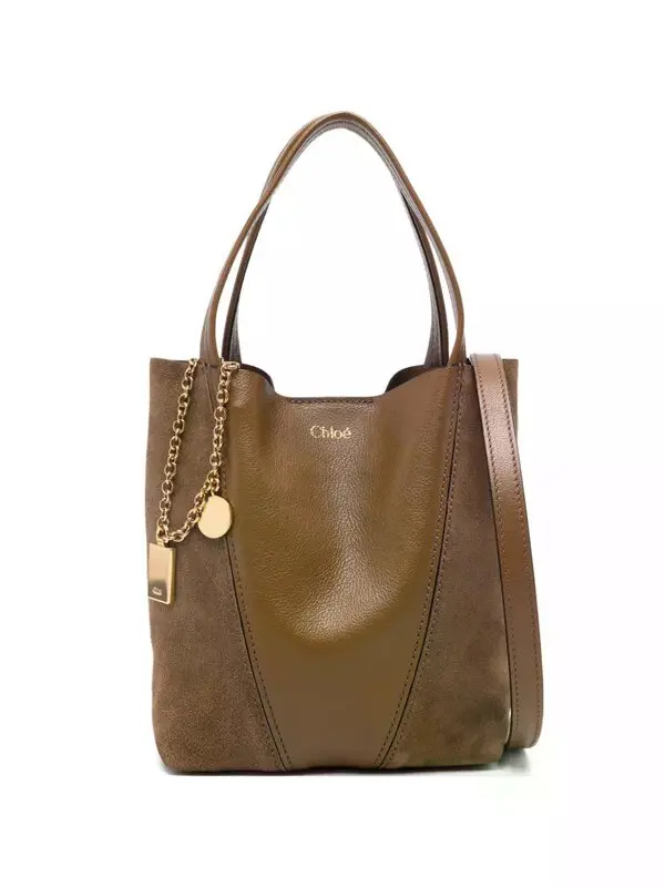Chloé Grained-leather Tote Bag - Brown