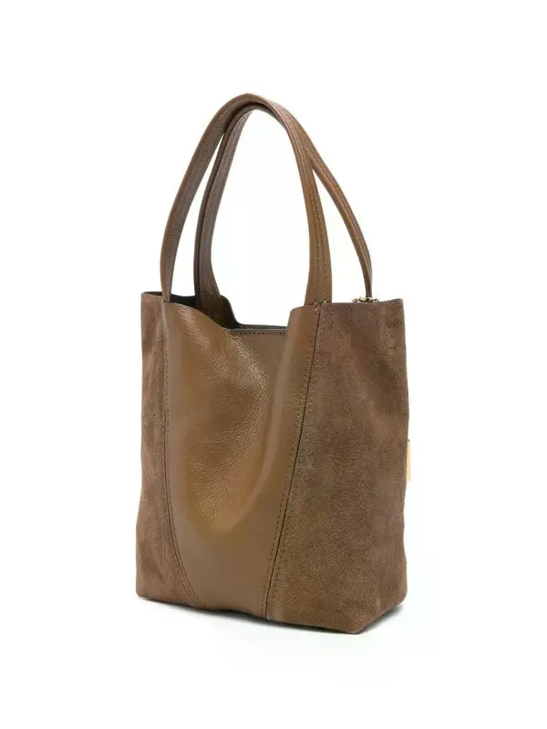 Chloé Grained-leather Tote Bag - Brown