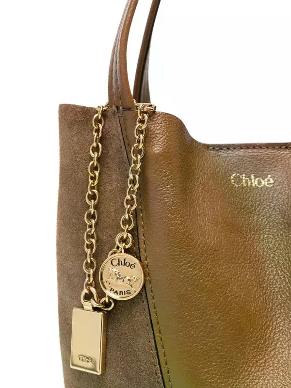 Chloé Grained-leather Tote Bag - Brown
