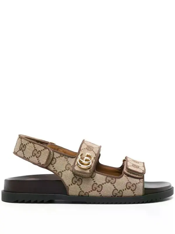 Gucci Gg Supreme Canvas Sandals