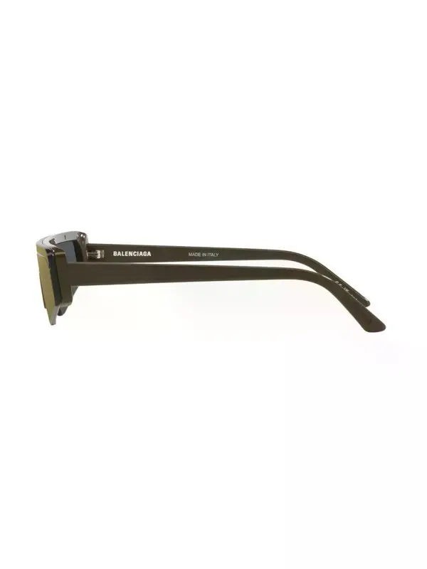 Balenciaga Ski Rectangle Sunglasses - Brown