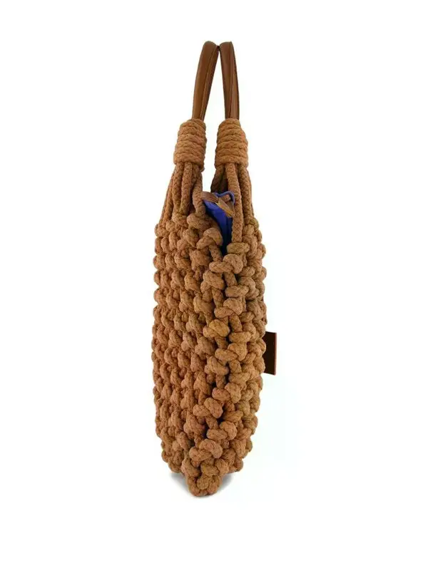 PAULA Knotted Rope Tote Bag - Brown