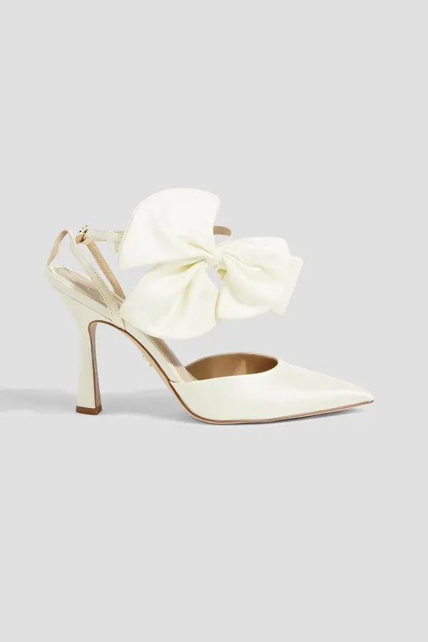 Sam Edelman Halie Bow-detailed Shantung Pumps