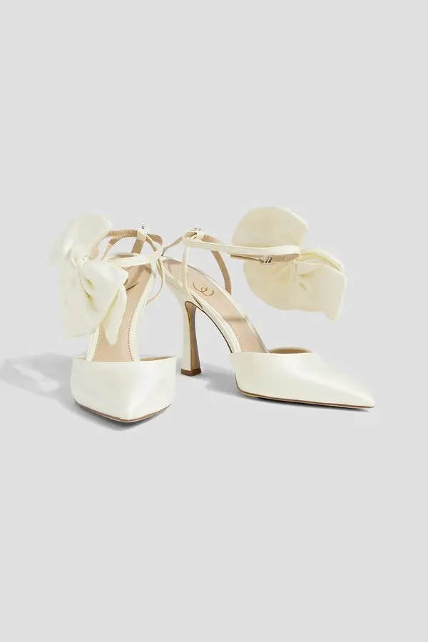 Sam Edelman Halie Bow-detailed Shantung Pumps