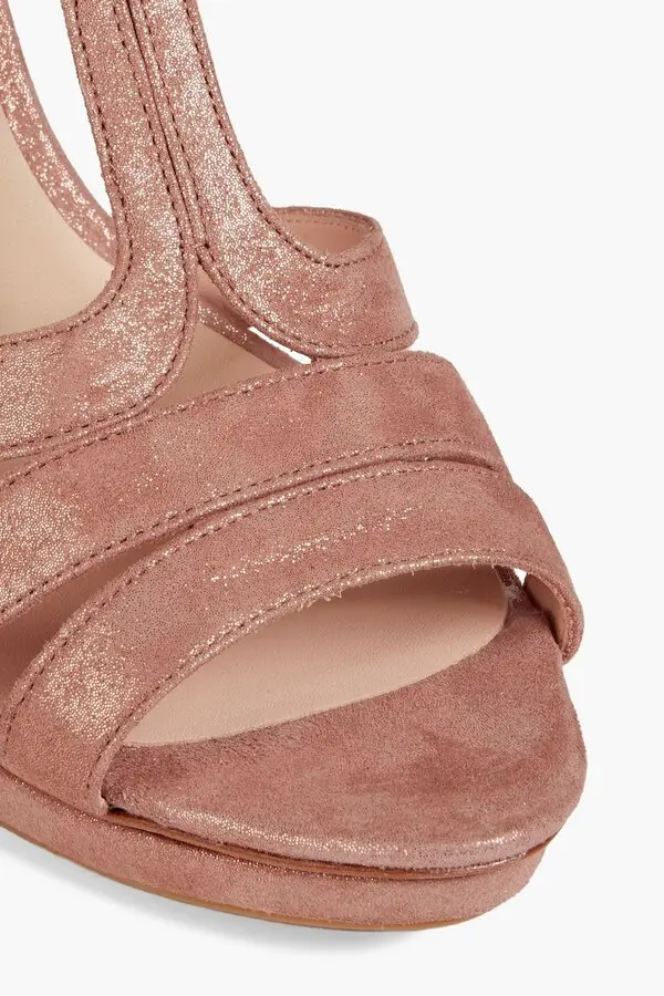 Repetto Bikini Metallic Suede Platform Sandals