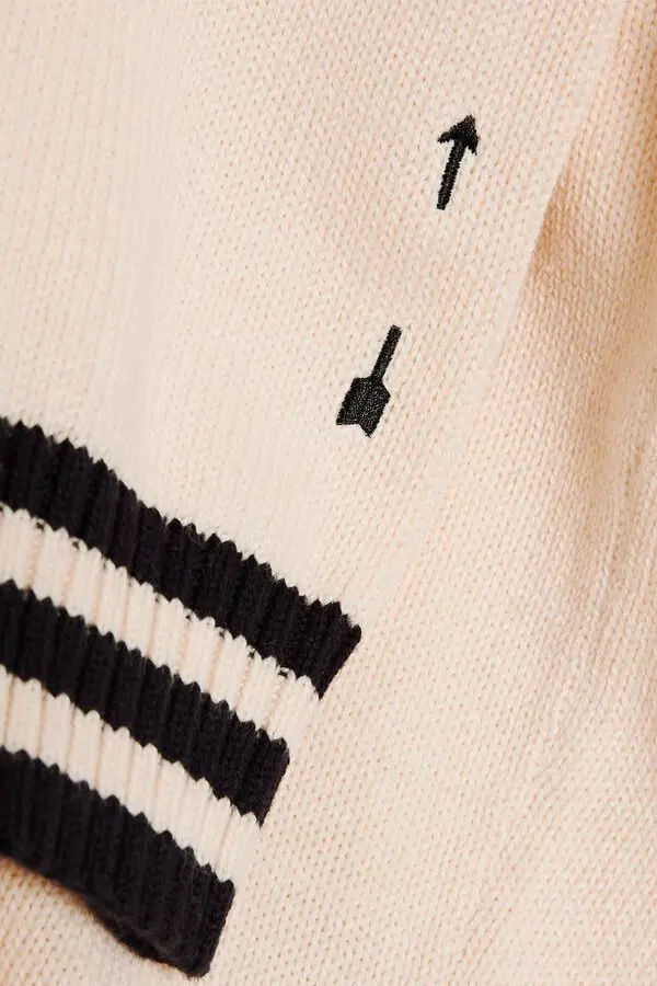 The Upside Paige Striped Half-zip Sweater